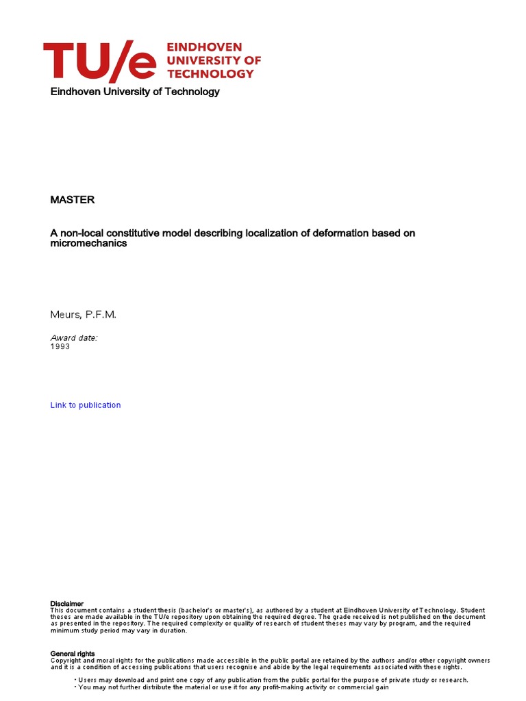 Non Local Model Mechanics | PDF | Stress (Mechanics) | Mechanical ...