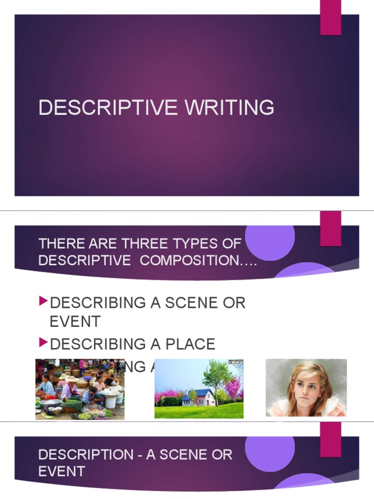 Descriptive Writing | PDF