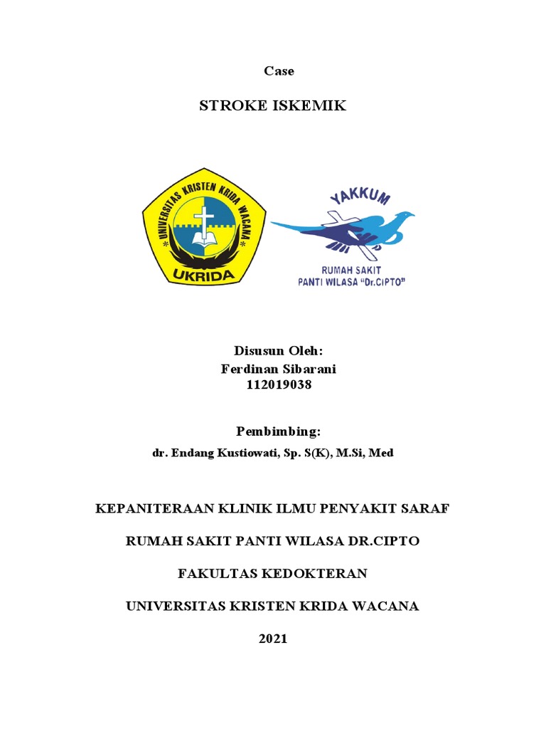 Presentasi Kasus Stroke Iskemik | PDF