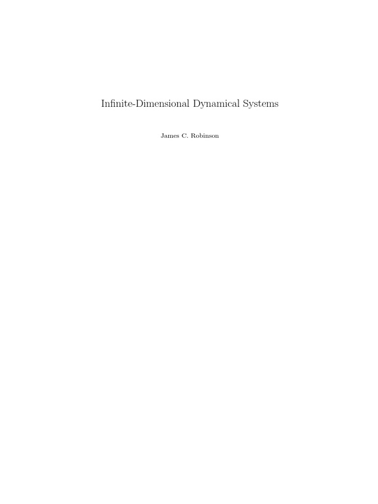 Infinite-Dimensional Dynamical Systems (Robinson) | PDF | Dynamical System | Compact Space