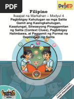 Filipino1 - Q3 - Module14 - Mga Babala Sa Paligid - v1 | PDF