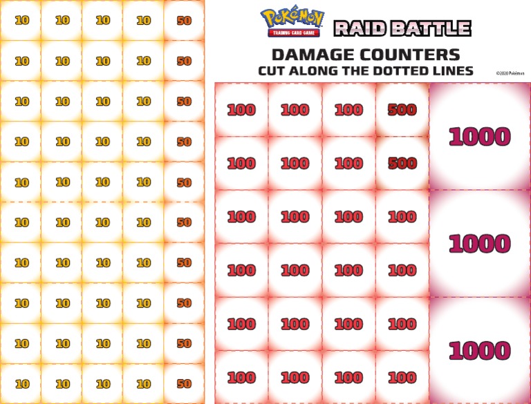 Pokemon TCG Raid Battle Damage Counters | PDF