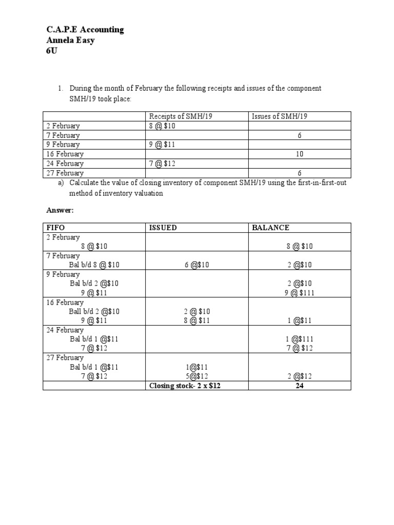 Accounting Graded Assignments | PDF | Cost Of Goods Sold | Inventory