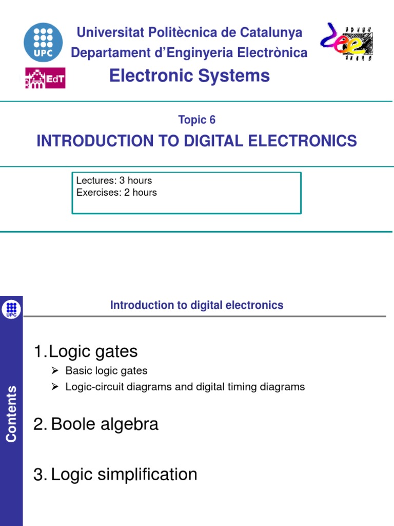 T6-Introduction To Digital Electronics | Download Free PDF | Logic Gate ...