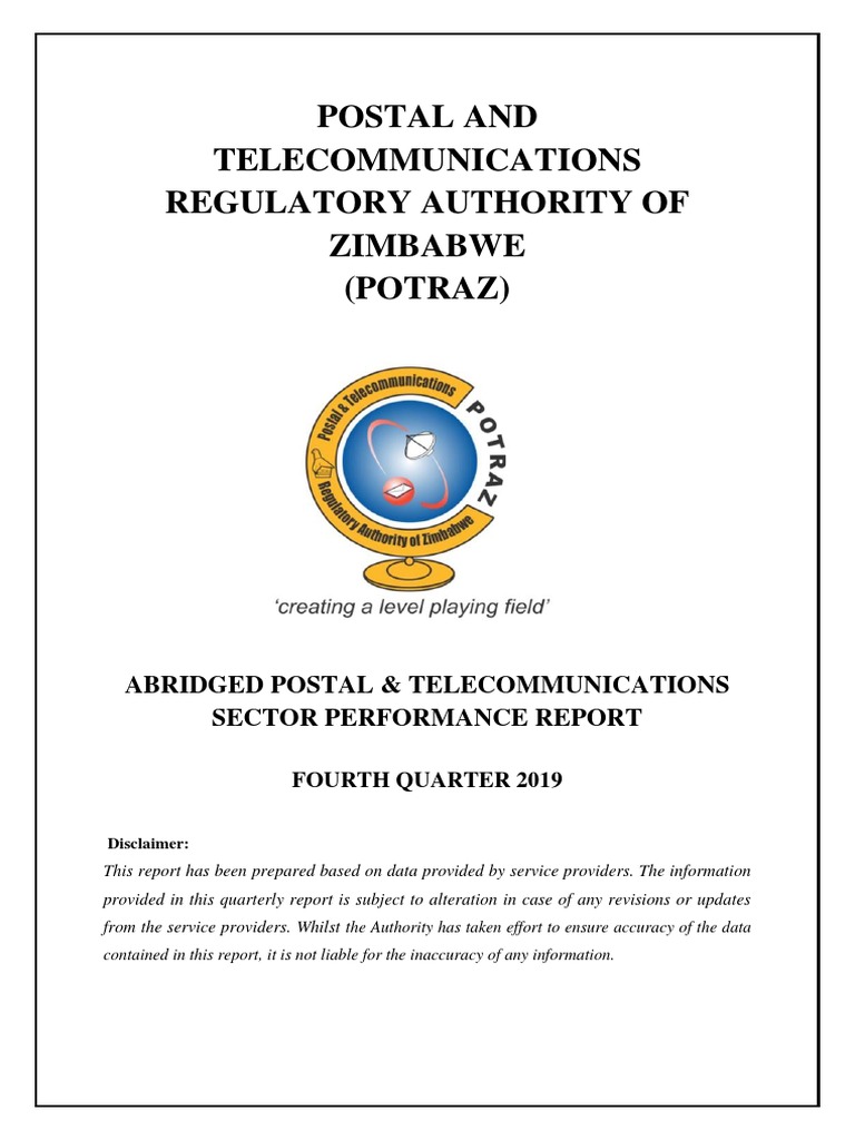 Abridged Sector Performance Report 4th Q 2019pdf | PDF | Courier ...