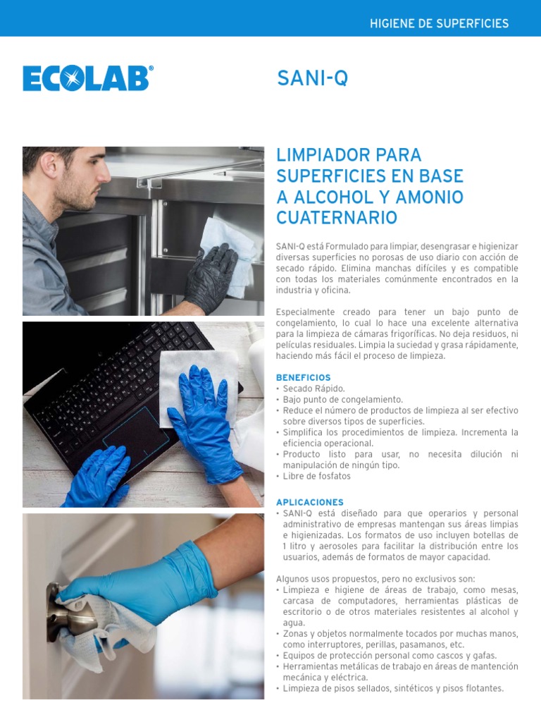 Sani-Q TDS | PDF | Agua | Residuos