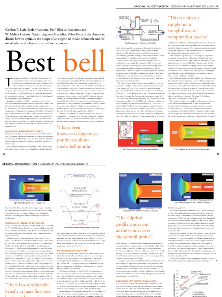 (Blair and Cahoon) Design of An Intake Bellmouth Sept. 2006 | PDF ...