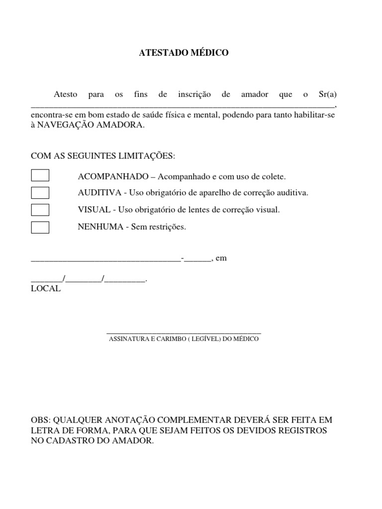 Atestado Medico | PDF
