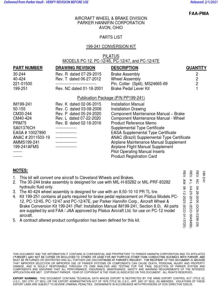 Cleveland Brake Overhaul Pilatus | PDF | Brake | Vehicles