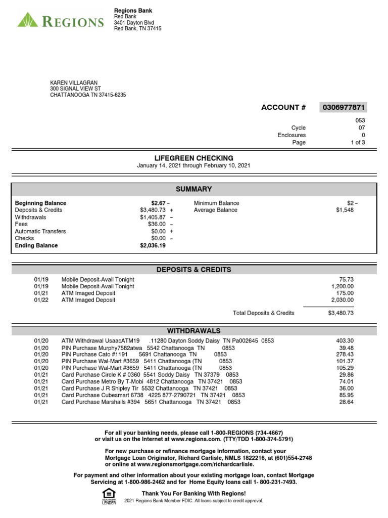 Account # 0306977871: Lifegreen Checking | PDF | Forgery | Cheque
