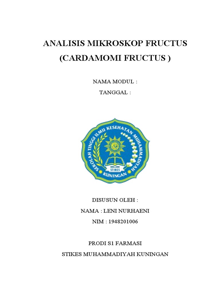 Analisis Mikroskop Amomi Fructus | PDF | Kesehatan Holistik | Sains & Matematika