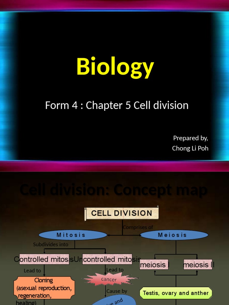 Biology: Form 4: Chapter 5 Cell Division | PDF | Mitosis | Meiosis