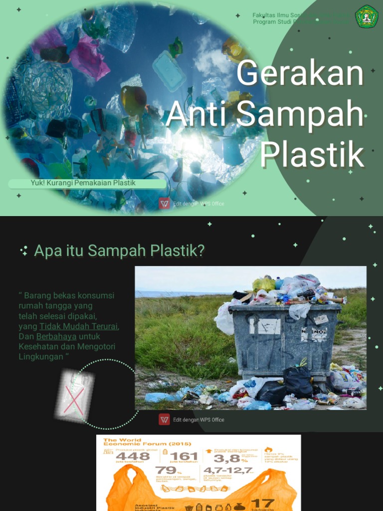 Sosialisasi Gerakan Anti Plastik | PDF