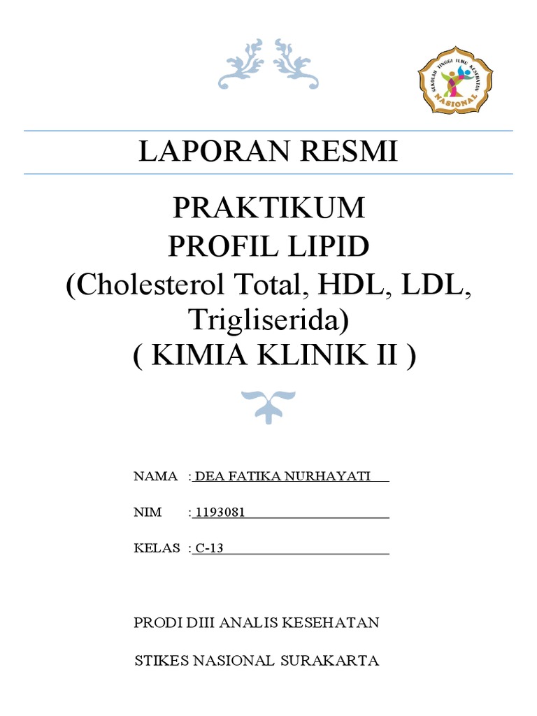 Dea Fatika Nurhayati - C 13 - Profil Lipid | PDF