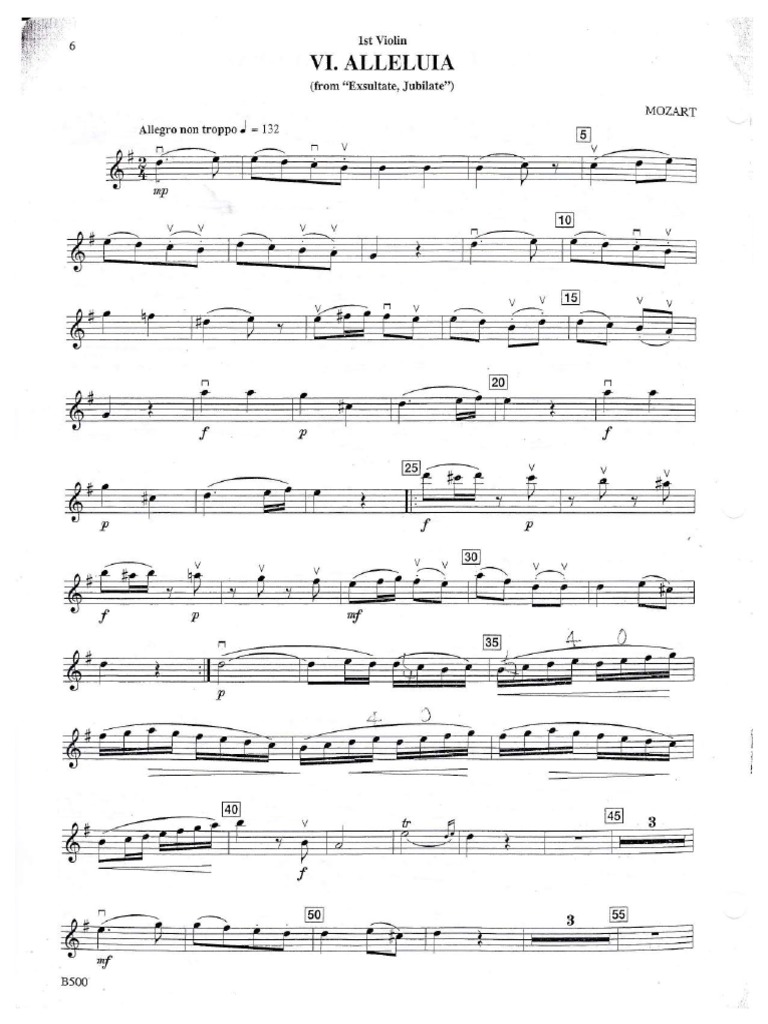 Alleluia - Mozart | PDF