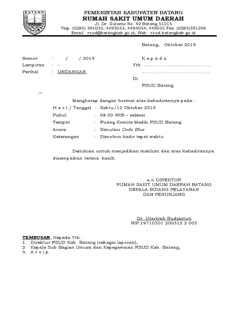 Undangan Code Blue | PDF