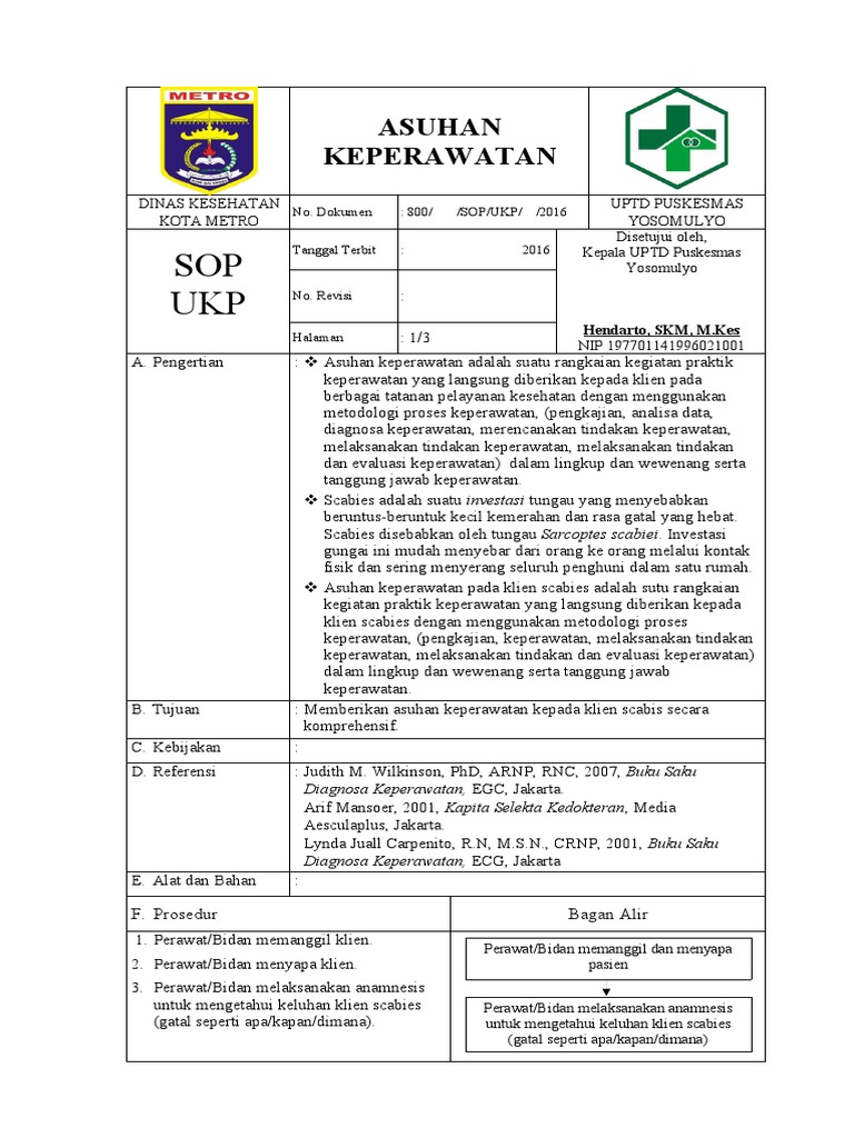 Sop Asuhan Keperawatan | PDF | Sains & Matematika