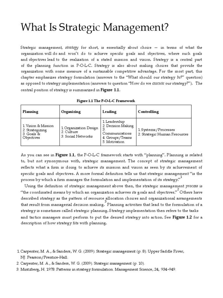 Understanding Strategic Management Concepts | PDF | Strategic Management | Swot Analysis