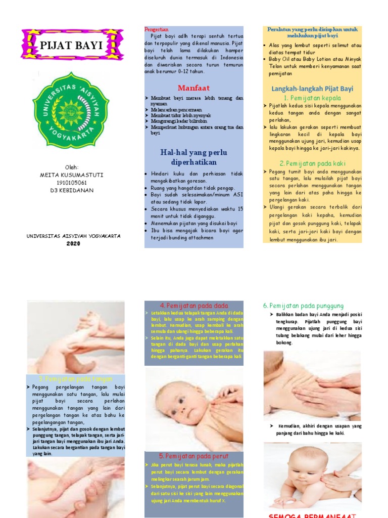 Leaflet Pijat Bayi | PDF
