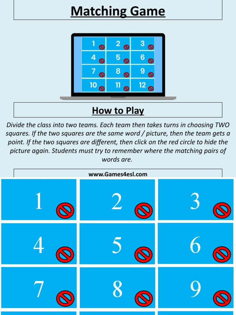 Clothes Matching Game | PDF