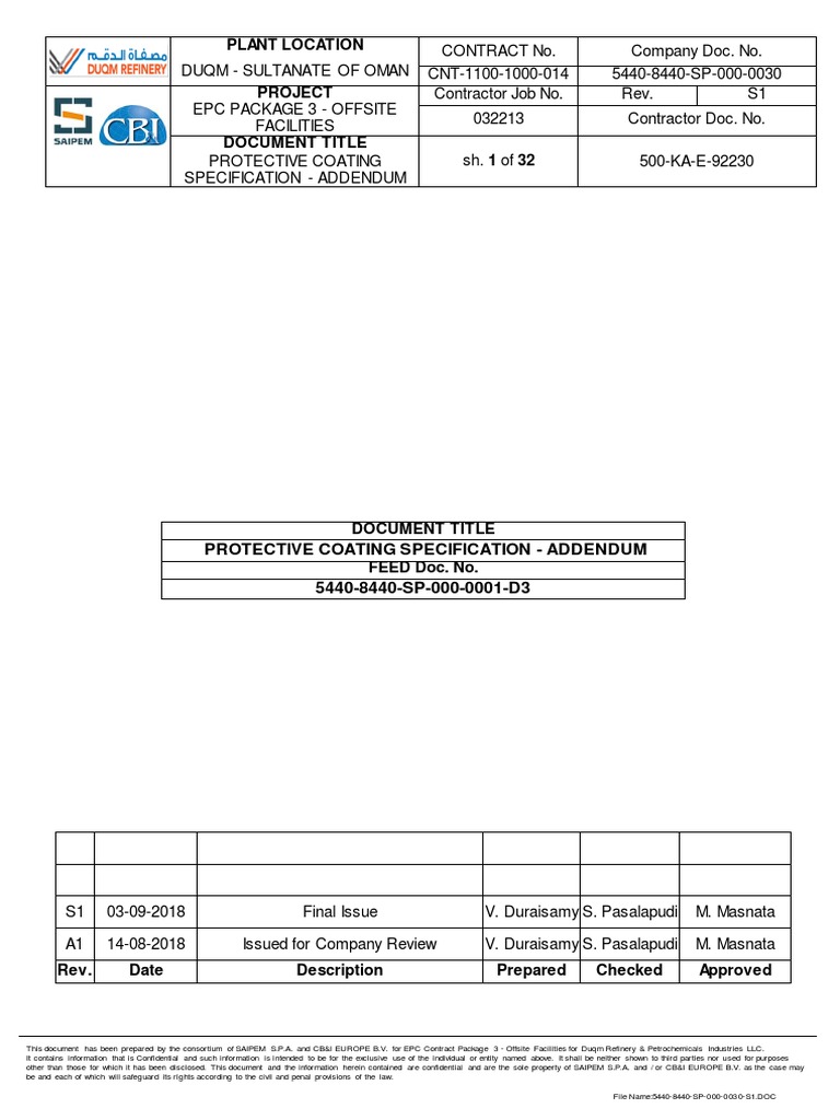 Paint Specification Package C | PDF | Specification (Technical Standard ...
