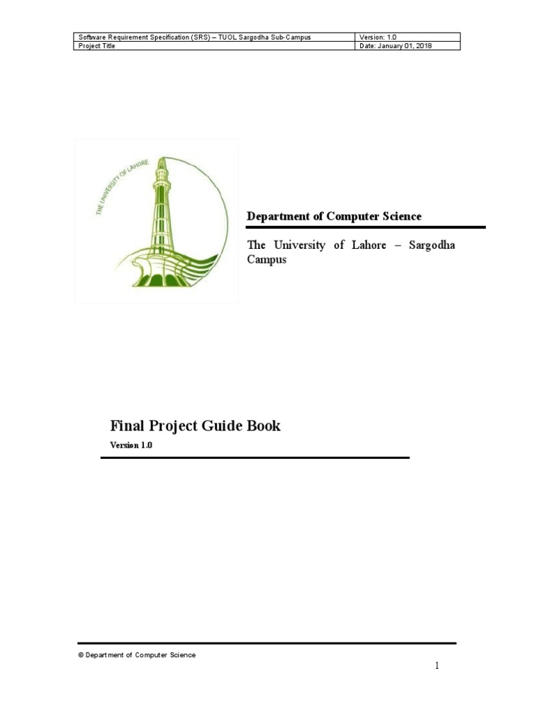 Final Project Guide Book: Department of Computer Science | PDF ...