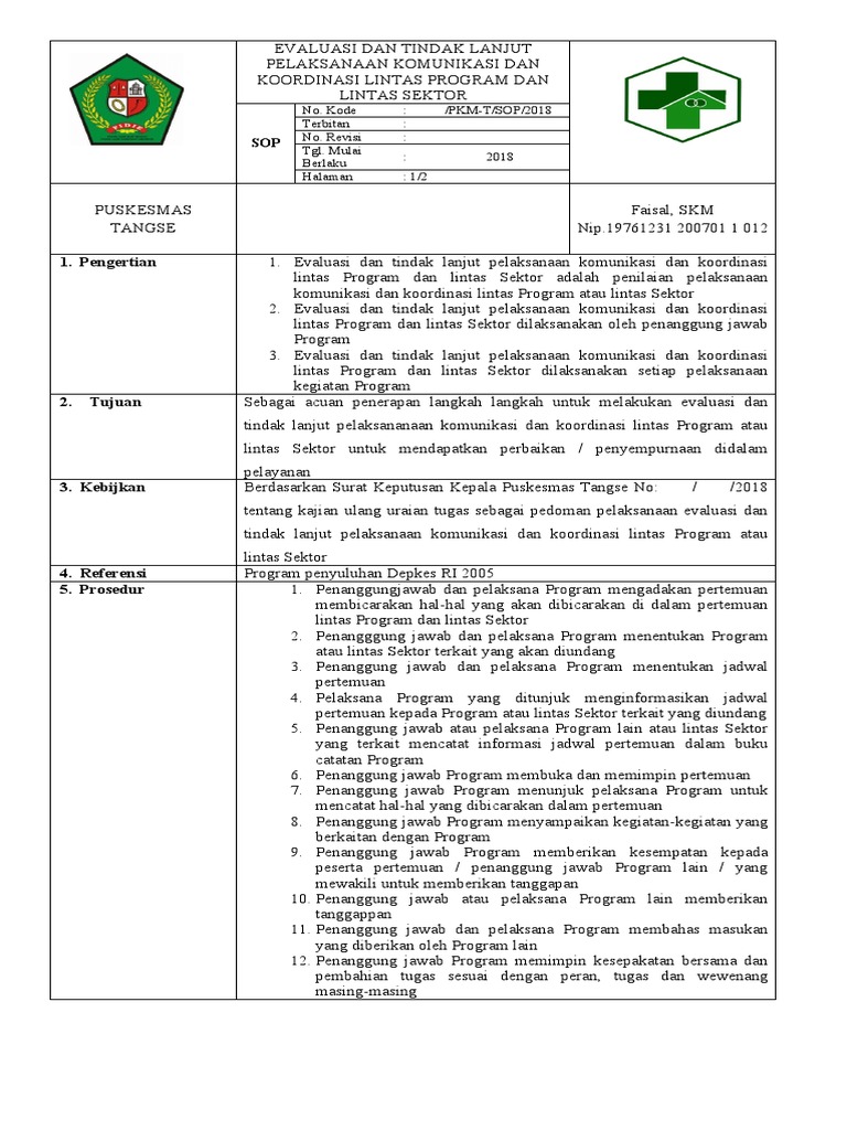 Contoh Kop Sop Benar | PDF