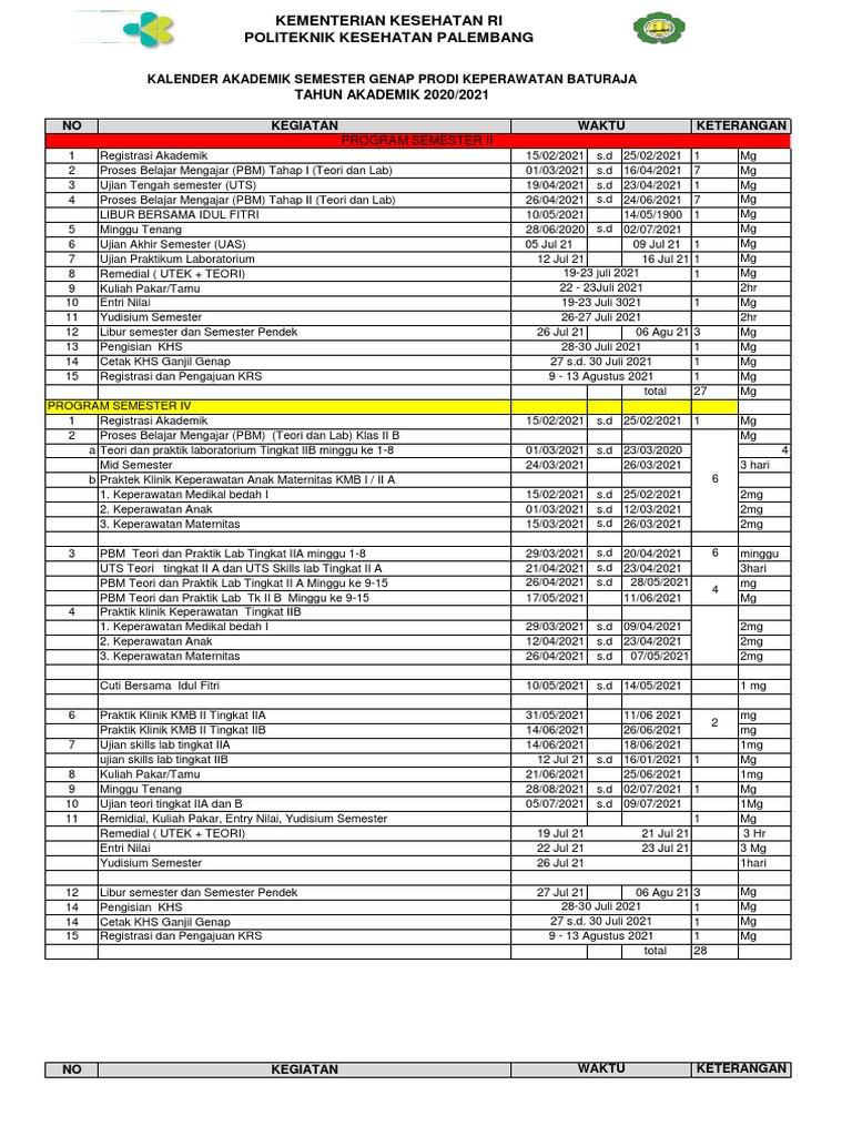 Kalender Genap - 2021 - BATURAJA | PDF | Teknologi & Rekayasa