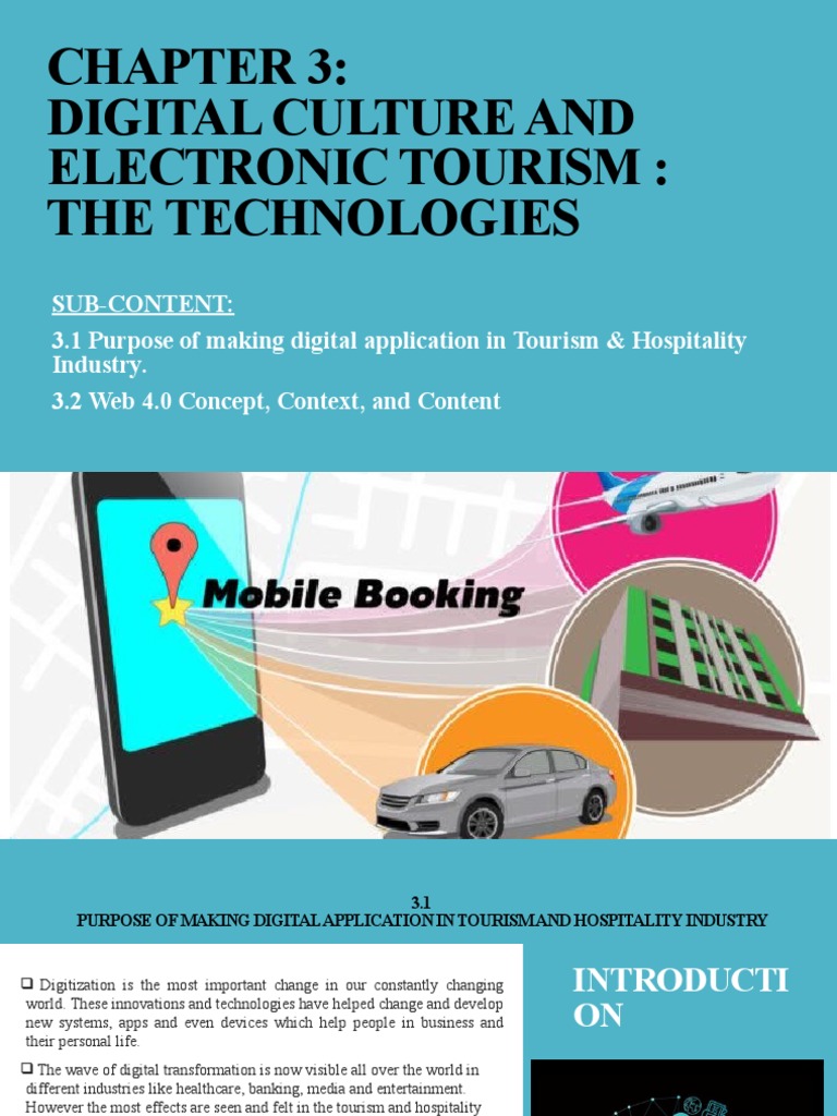 Chapter 3 Digital Culture and Electronic Tourism | PDF