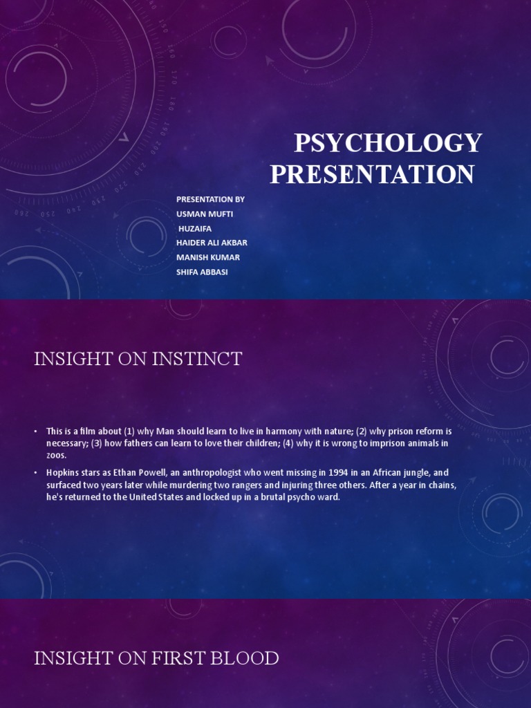 Presentation Psychology Group Shifa Final Pdf Motivation Motivational