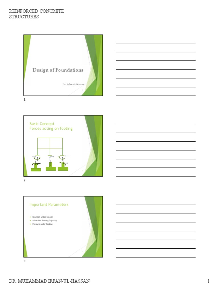 Foundation Design Handouts-1 | PDF | Foundation (Engineering) | Deep ...