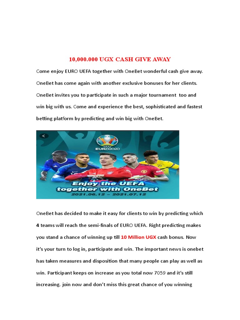 Ugx Give Away Cash | PDF | Sports