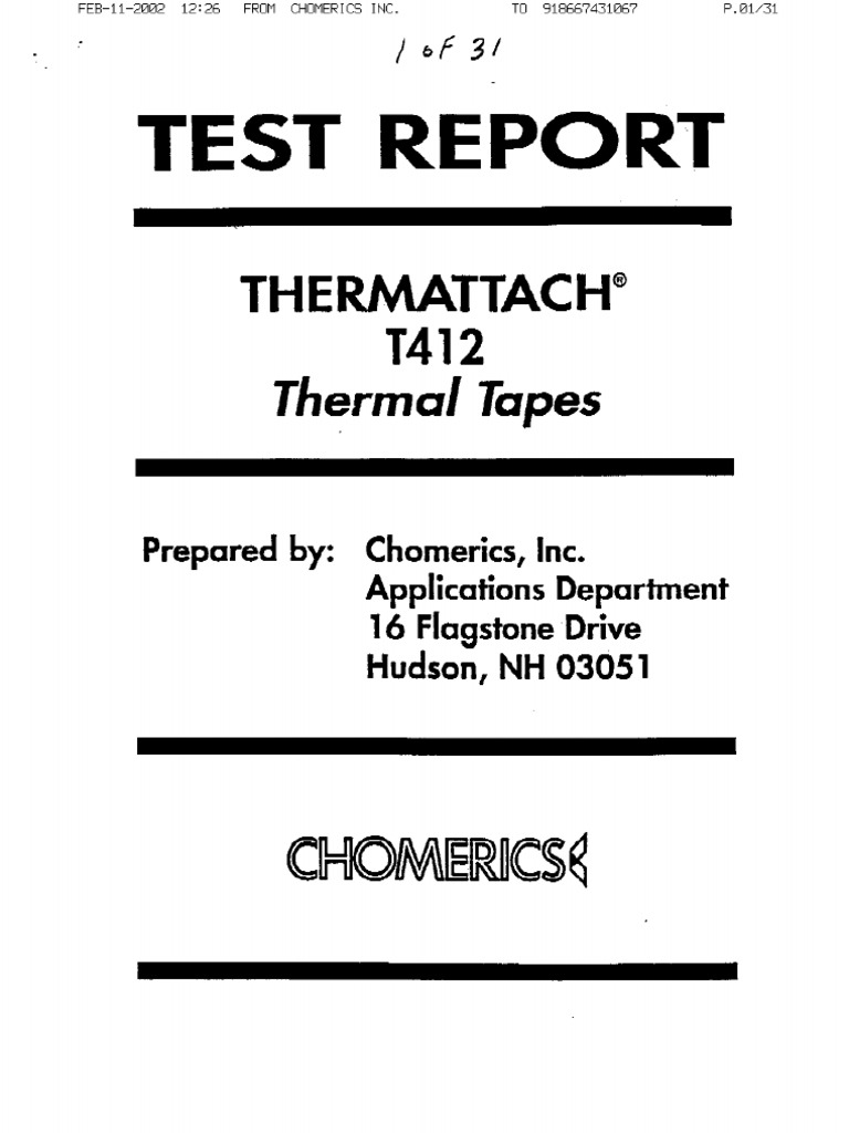 T412 Test Report | PDF