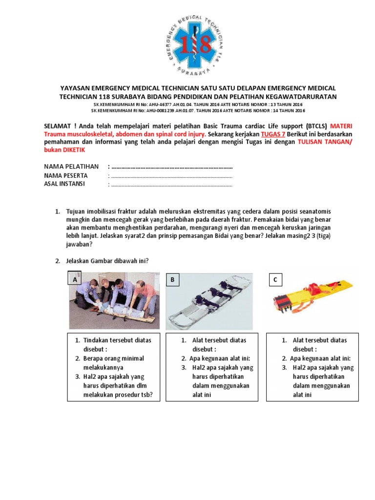 Tugas 7 Trauma Muskuloskeletal | PDF