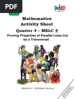 MATH MELCs Grade 8 | PDF | Equations | Quadratic Equation