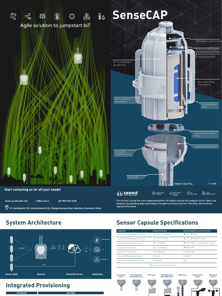 SenseCAP IoT Sensors and Specifications | PDF | Wi Fi | Sensor
