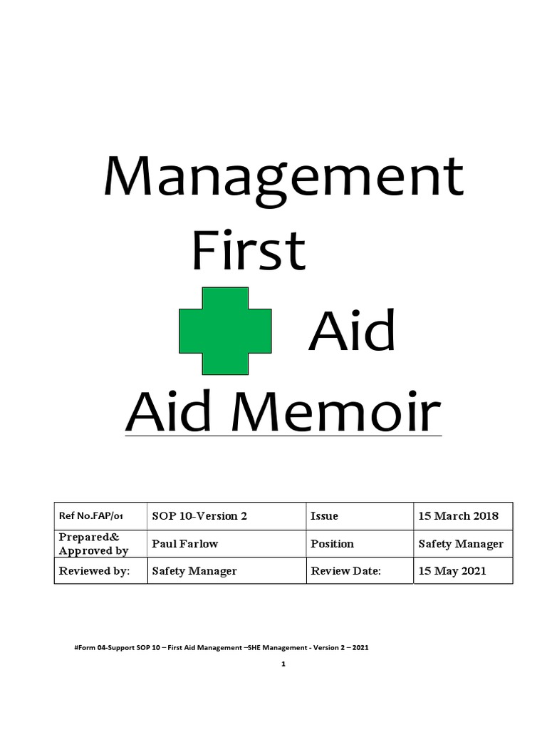 First Aid Management | Download Free PDF | First Aid | Emergency