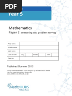 Year 5 Maths Test - Yearly Exam - Questions | PDF | Length