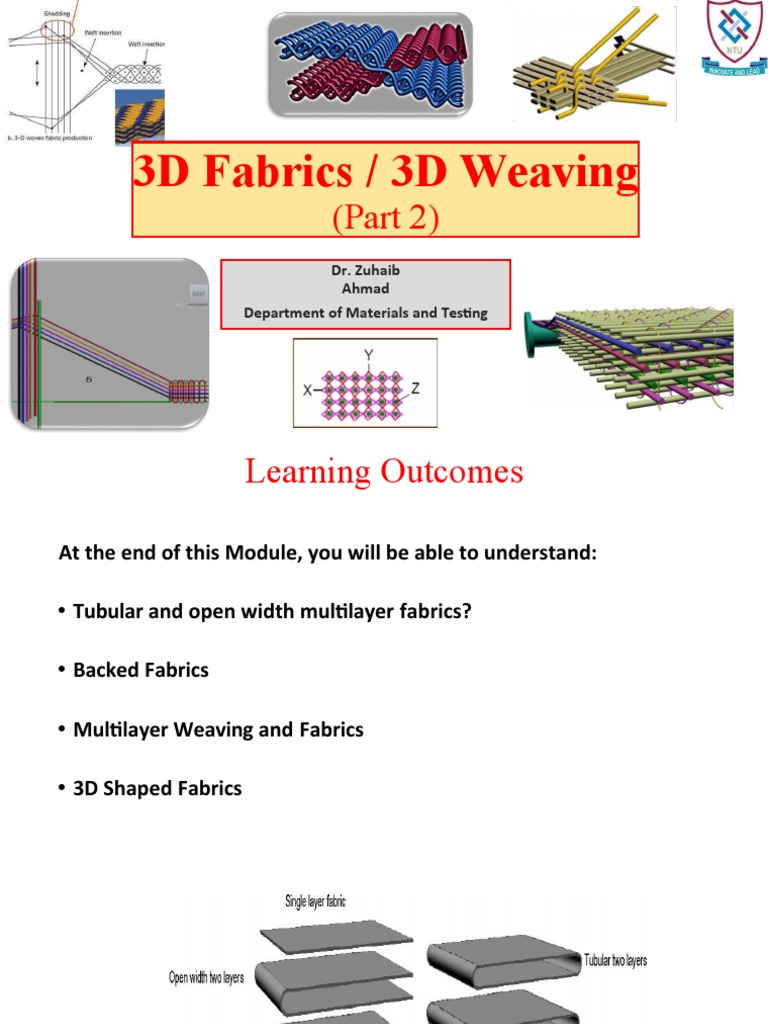 M4 - 3D Fabrics-02 | PDF | Weaving | Textiles