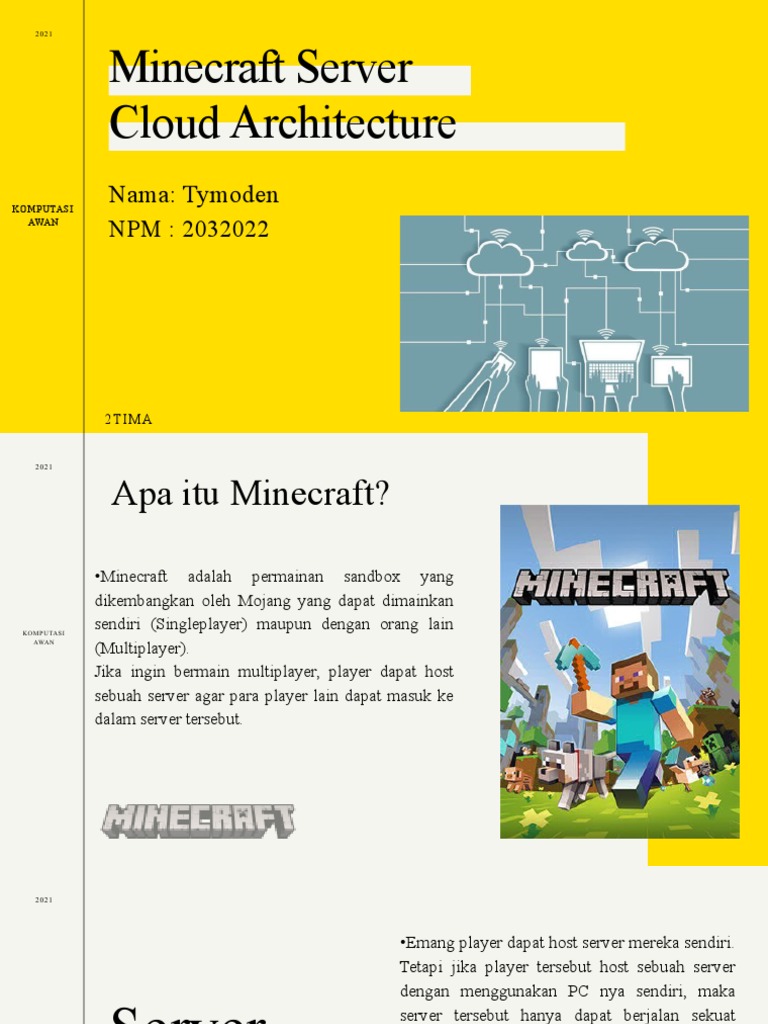 UAS Komputasi Awan - Minecraft Server Cloud Architecture | PDF
