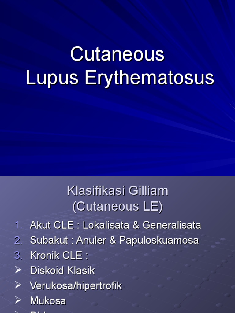 Klasifikasi dan Pengobatan Lupus Kulit | PDF