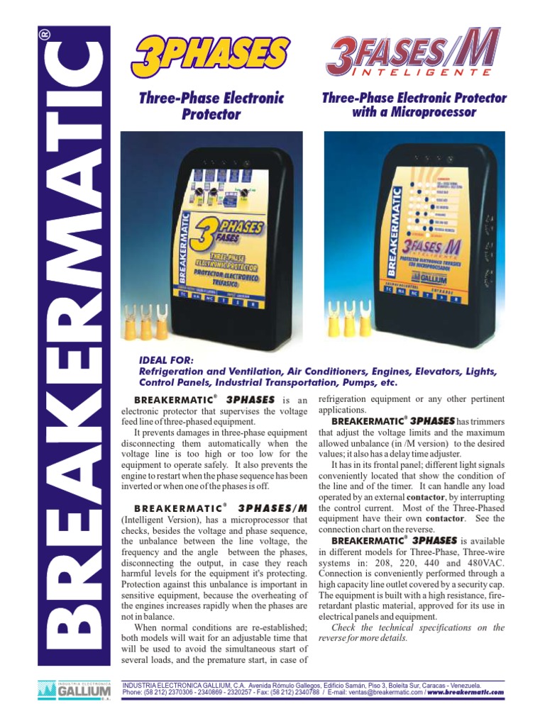 Three-Phase Electronic Protector: Inteligente | PDF | Switch | Relay