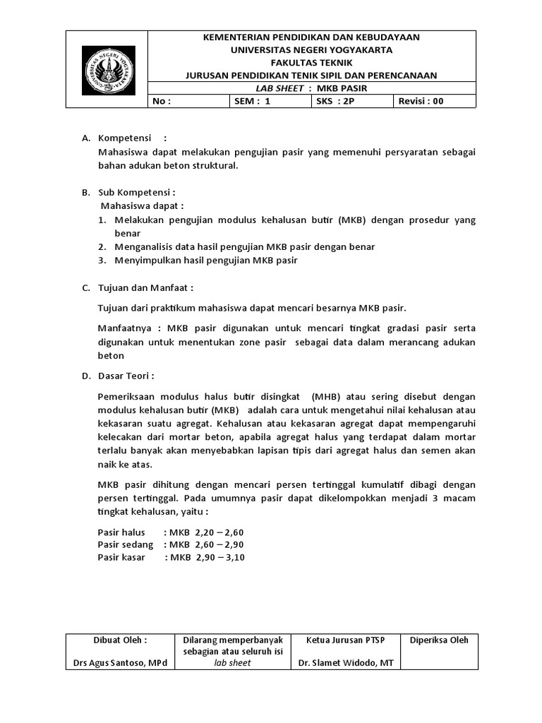 Pengujian Modulus Kehalusan Butir Pasir | PDF | Teknologi & Rekayasa