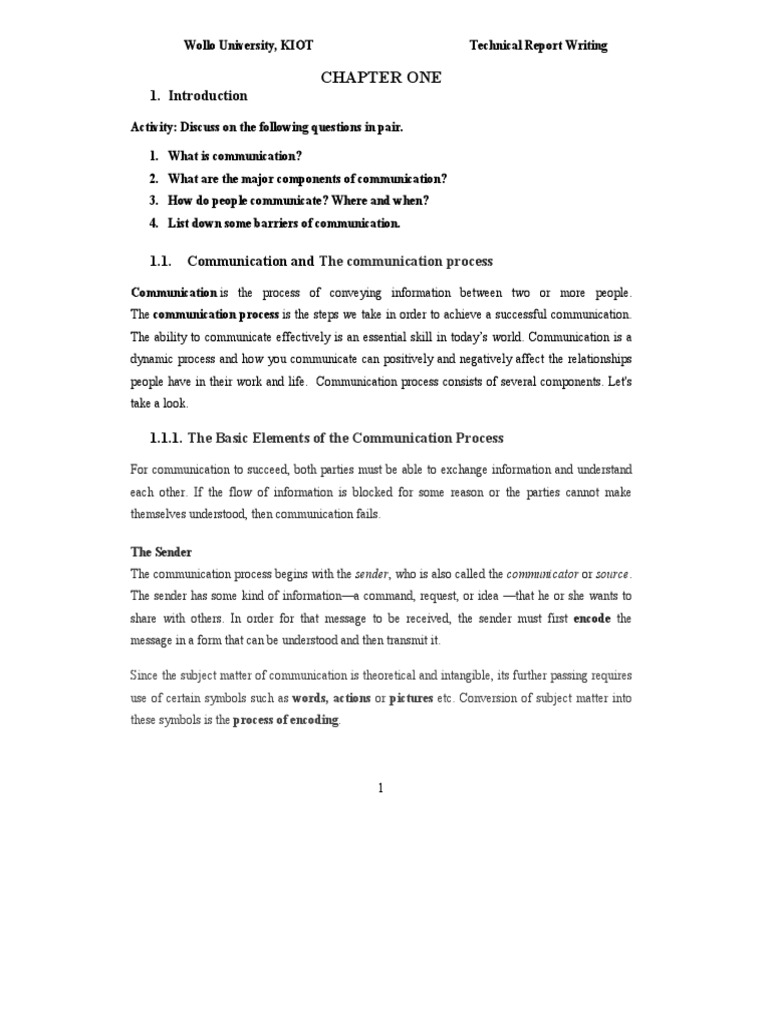 Technical Report Writing - Handout (Civil Eng.) | PDF | Technical ...