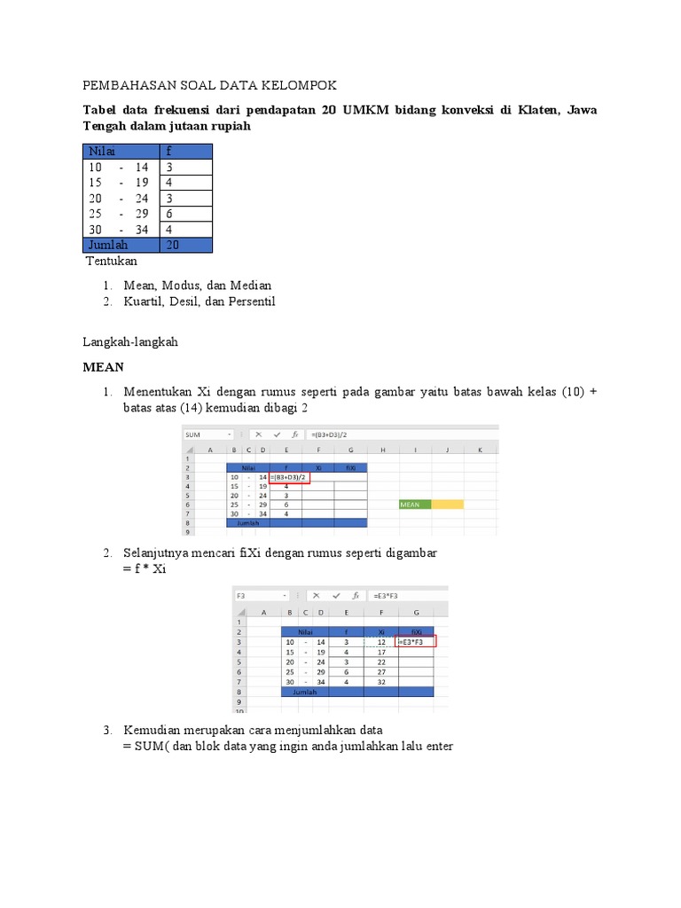 Soal Data Kelompok | PDF