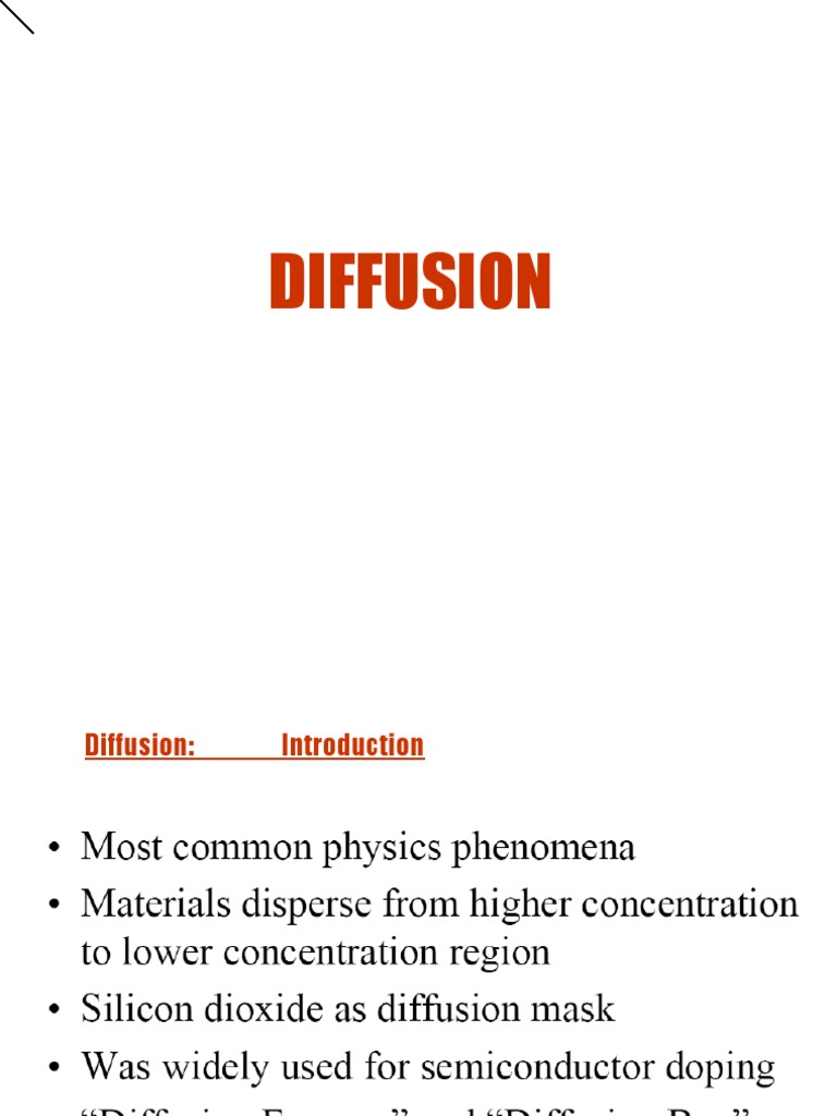 Lecture 5 - Thermal Process 2 | PDF | Doping (Semiconductor) | Diffusion