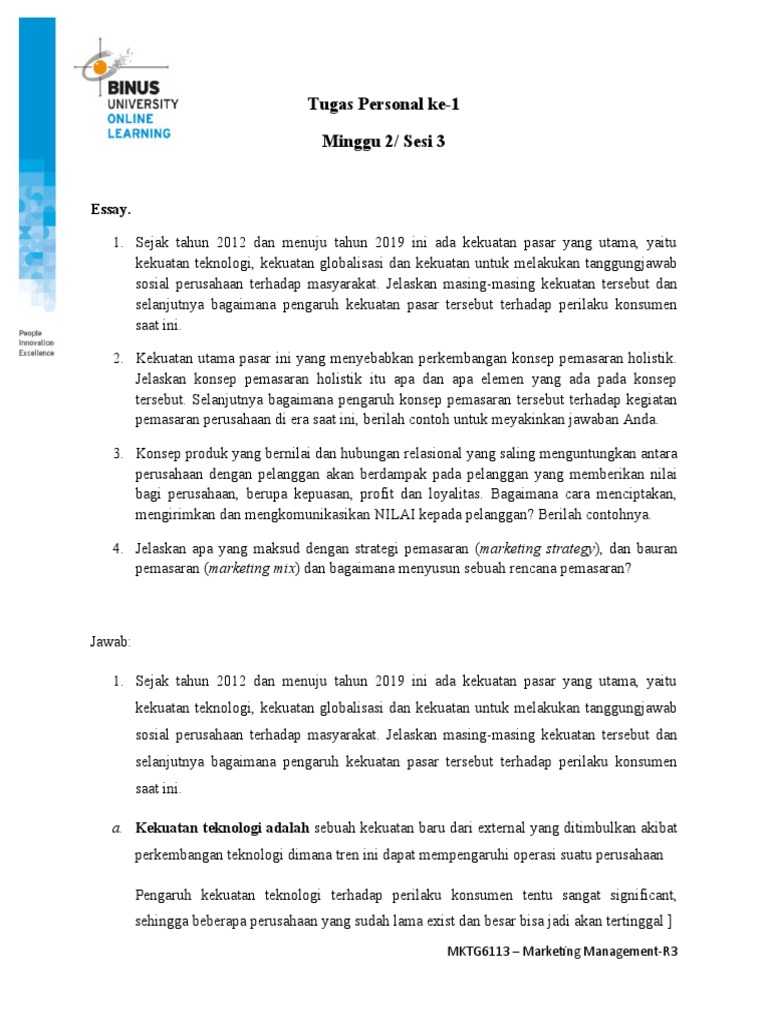 TP1-W2-S3-R3 - Ririt Lukmansyah (Marketing Management) | PDF