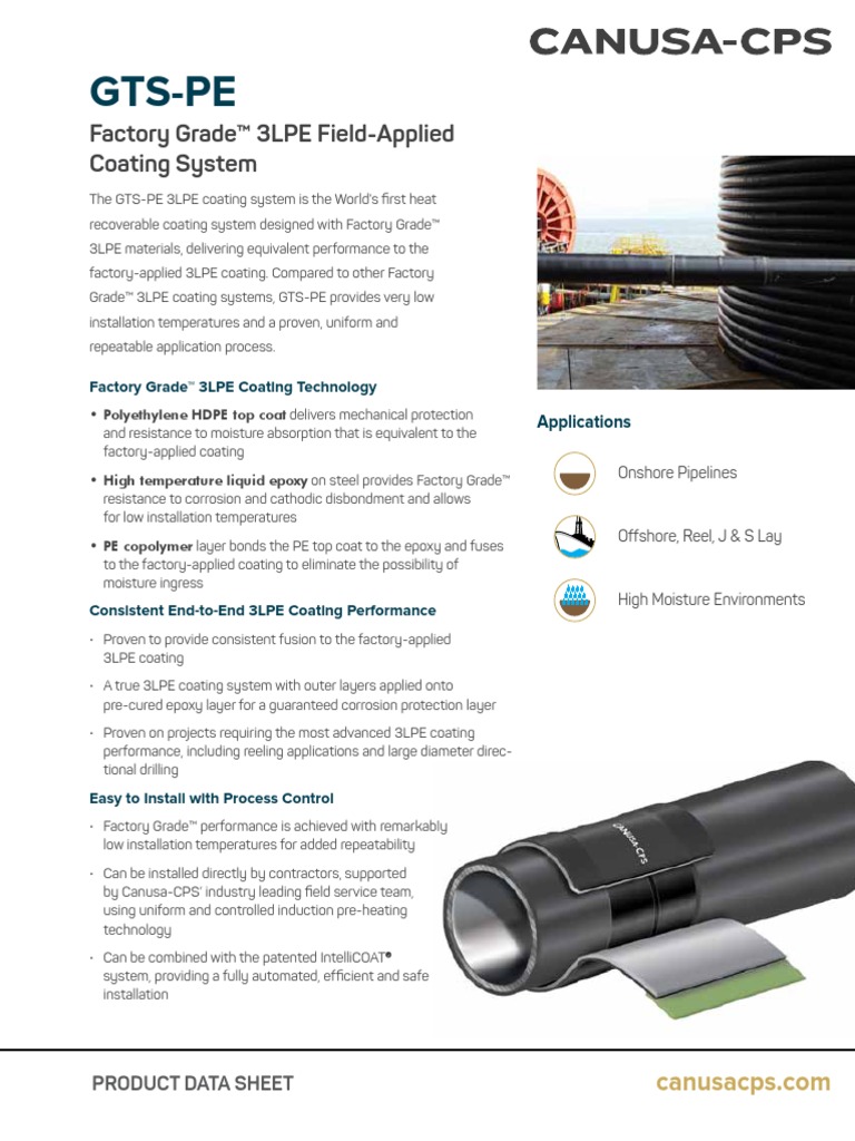 Field Joint Coating Cataloge | PDF | Epoxy | Polyethylene