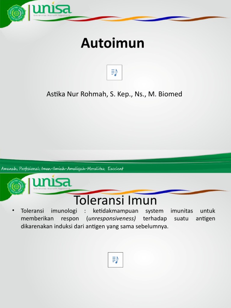 Mekanisme Penyakit Autoimun dan Toleransi | PDF