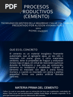 Procesos Productivo Del Cemento Pacasmayo | PDF | Cemento | Industrias